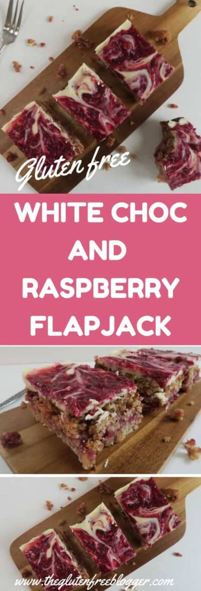Gluten Free Flapjack Recipe: White Chocolate and Raspberry Flapjack