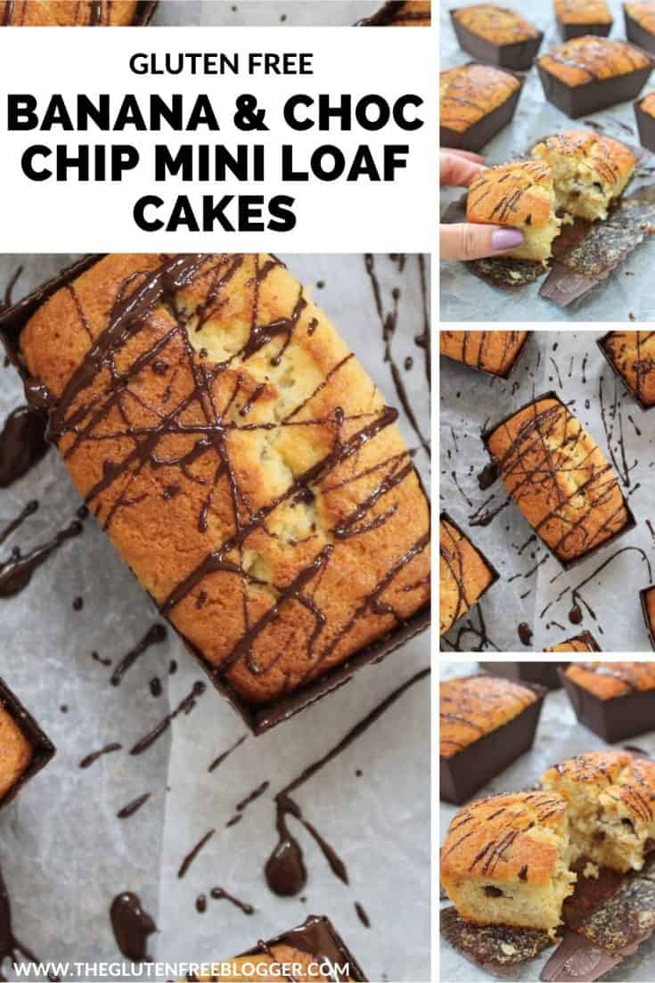 Gluten free banana and choc chip mini loaf cakes recipe - The Gluten ...