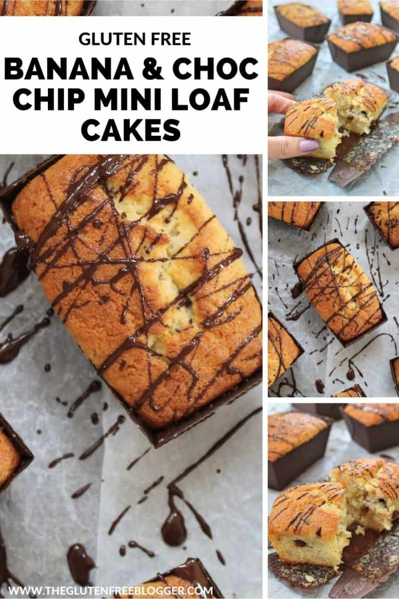 Gluten free banana and choc chip mini loaf cakes recipe - The Gluten ...