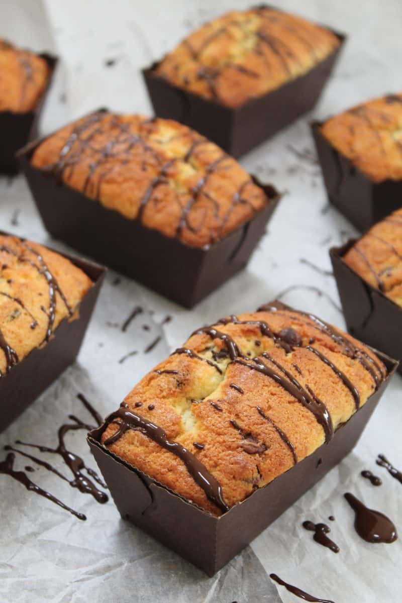 Gluten free banana and choc chip mini loaf cakes recipe - The Gluten ...