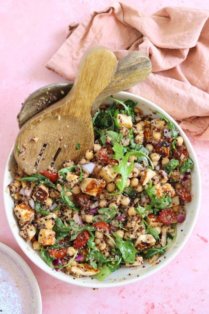 Chickpea and Halloumi Salad - The Gluten Free Blogger