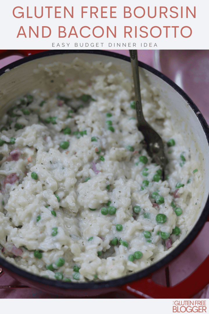 Boursin and Bacon Risotto - The Gluten Free Blogger