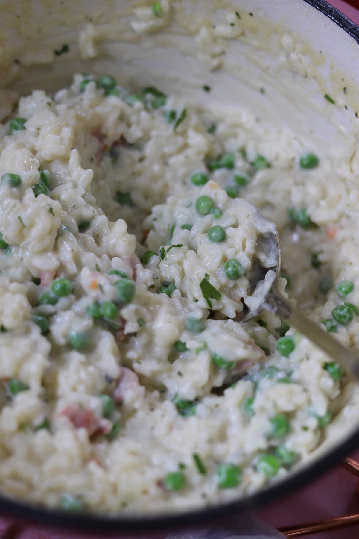 Boursin and Bacon Risotto - The Gluten Free Blogger