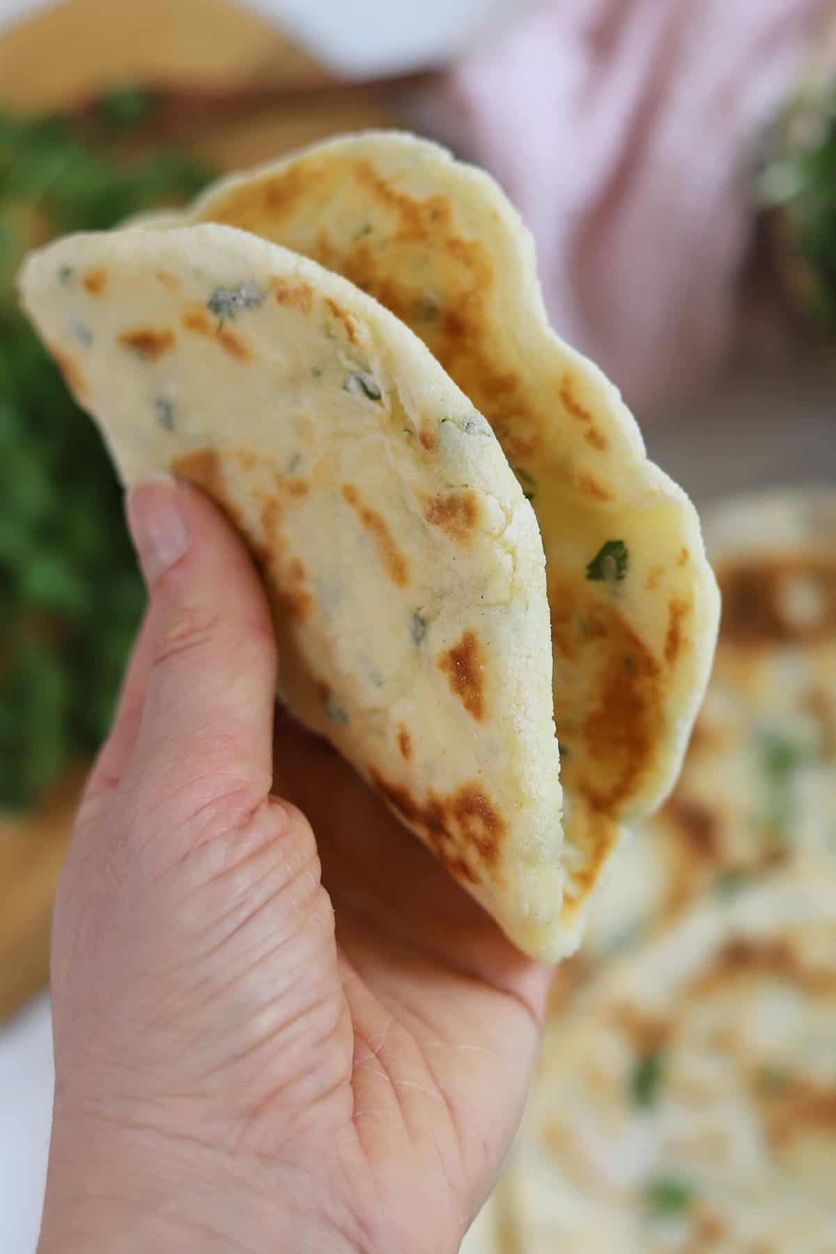 Gluten Free Flatbread Recipe {No Yeast!}