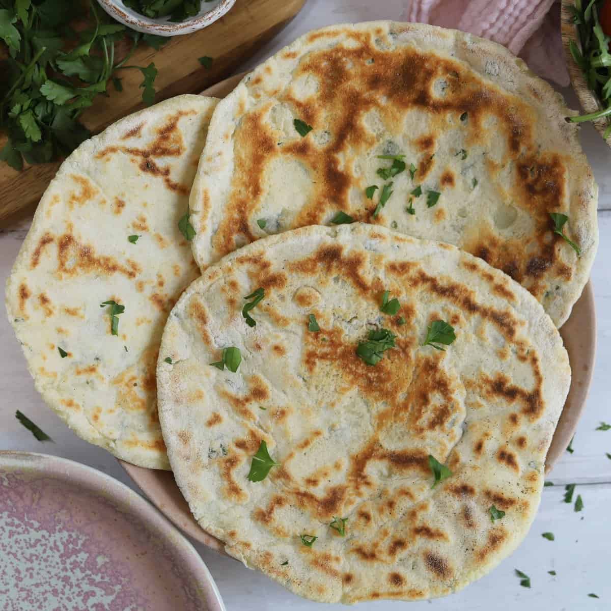 Gluten Free Flatbread Recipe - Dairy Free/Vegan Option