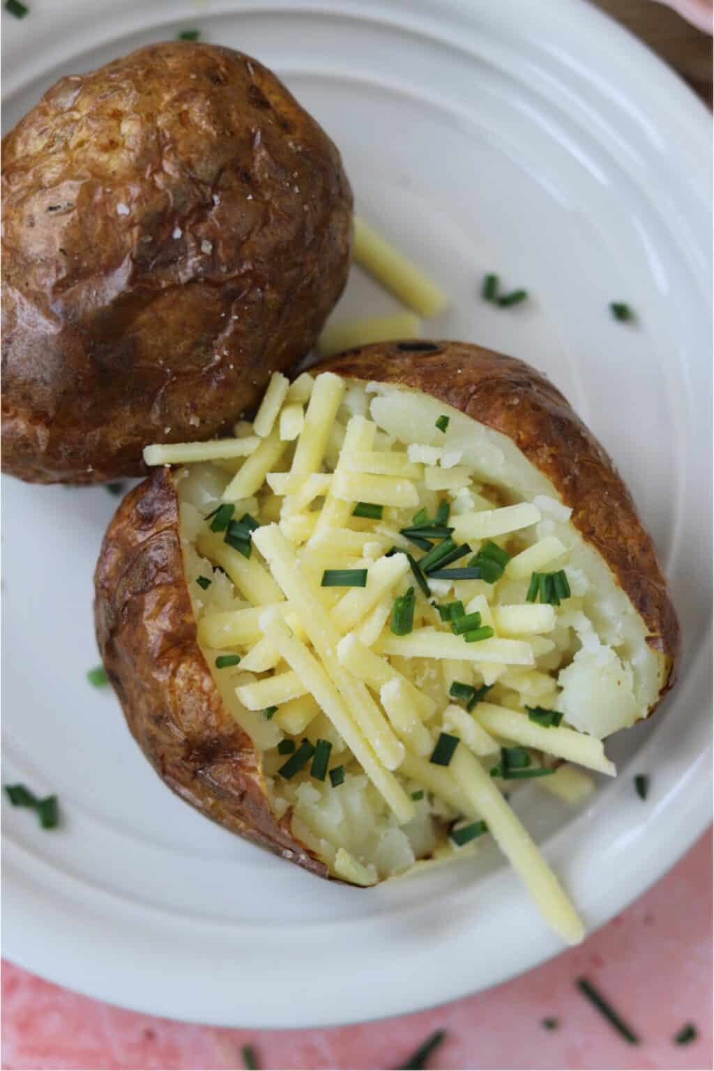 Air Fryer Jacket Potatoes {with the Microwave}