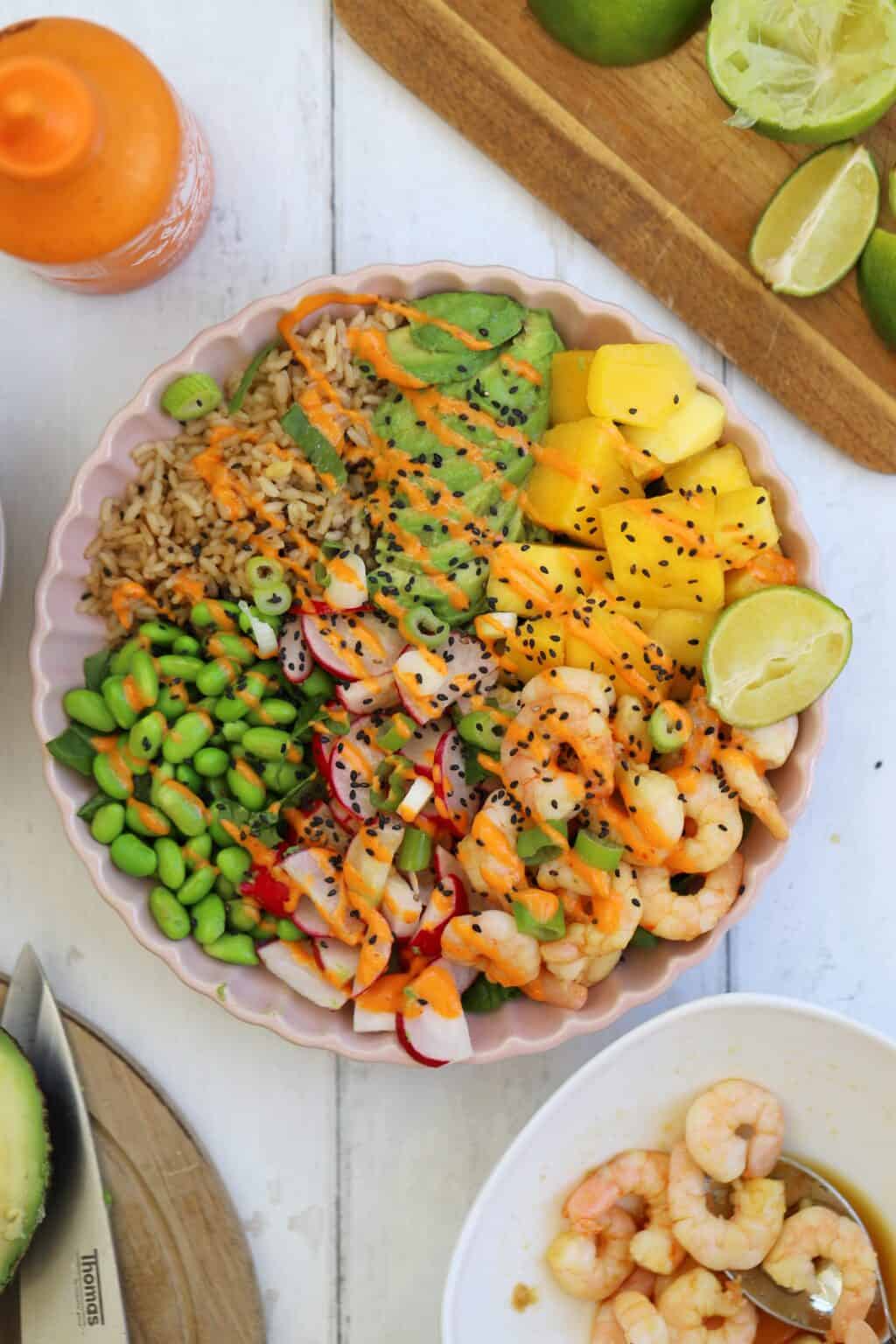 Prawn Poke Bowls