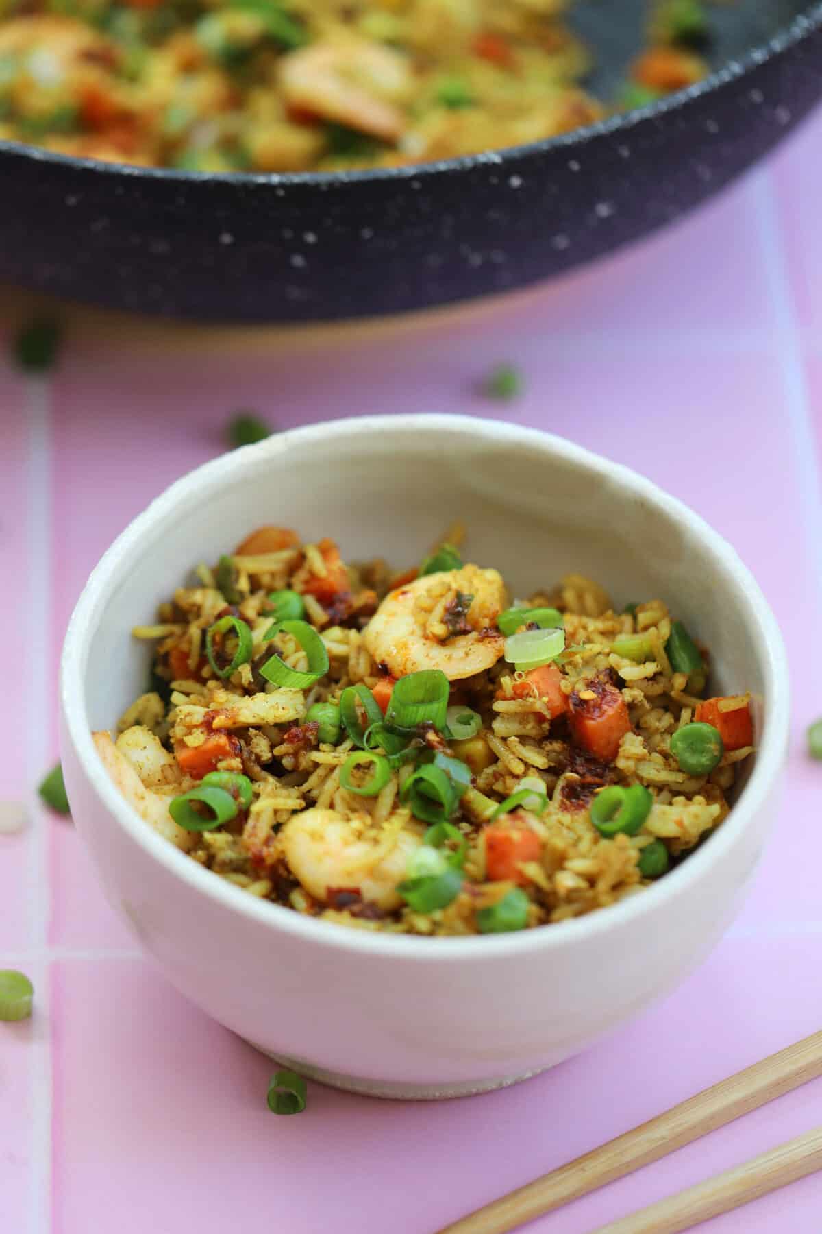 Singapore Fried Rice {Gluten Free}