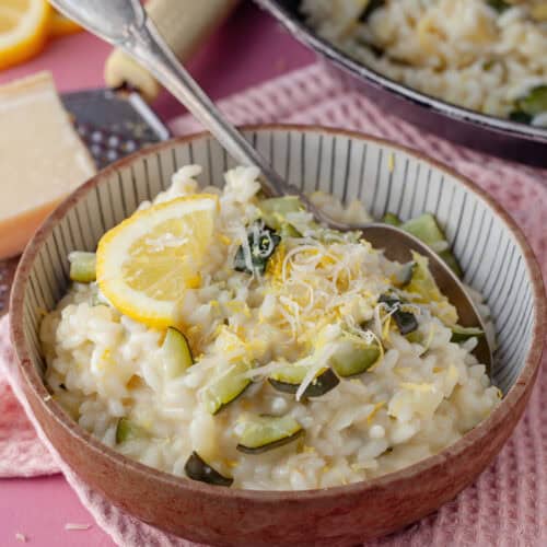 Courgette Risotto with Lemon