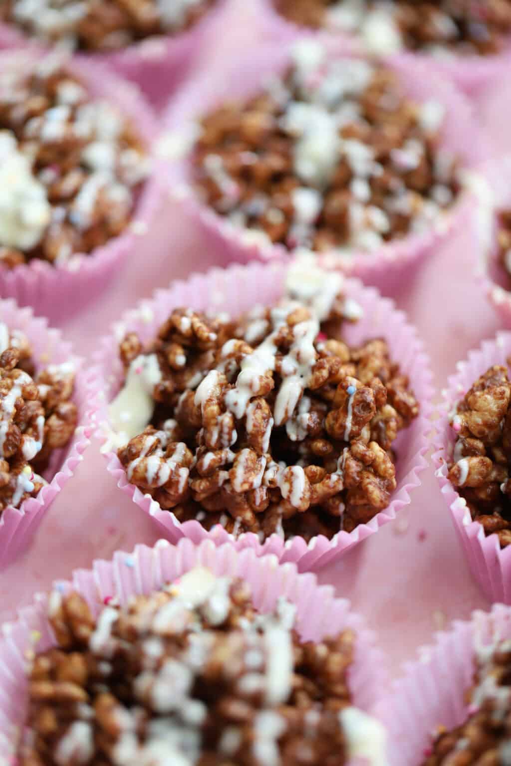 Chocolate Rice Crispy Cakes {Gluten Free}
