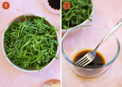 2-Minute Rocket Salad with Balsamic and Maple Dressing
