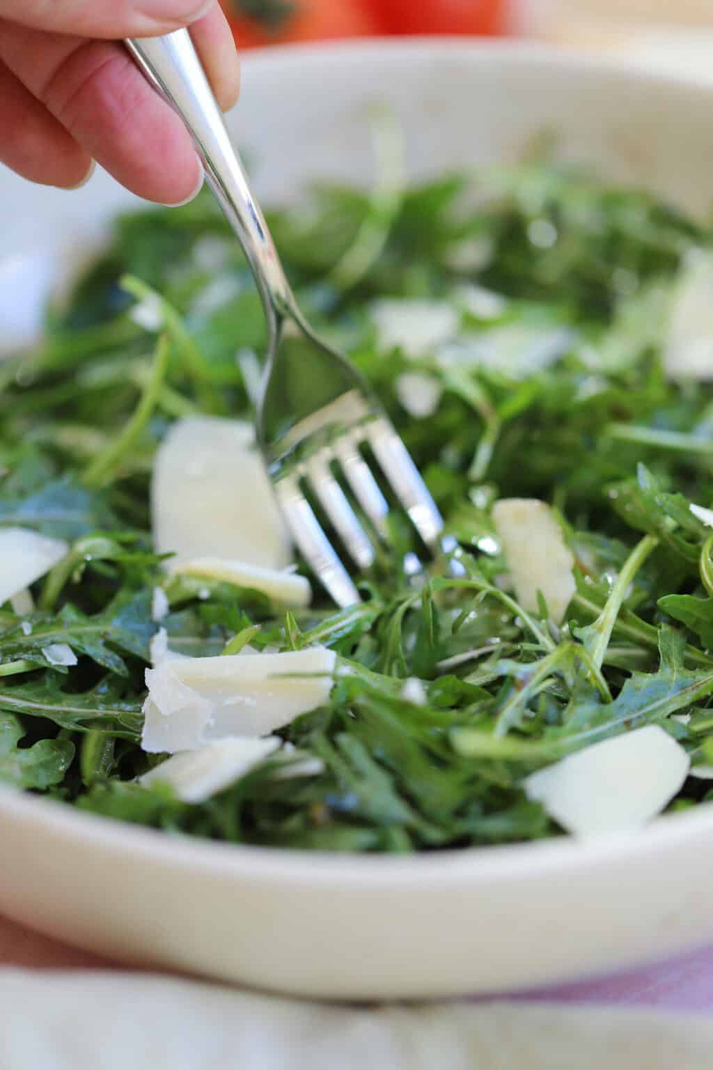 2-Minute Rocket Salad with Balsamic and Maple Dressing