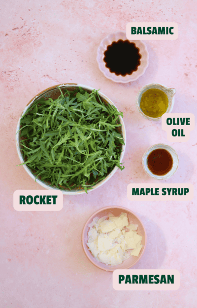 2-Minute Rocket Salad with Balsamic and Maple Dressing