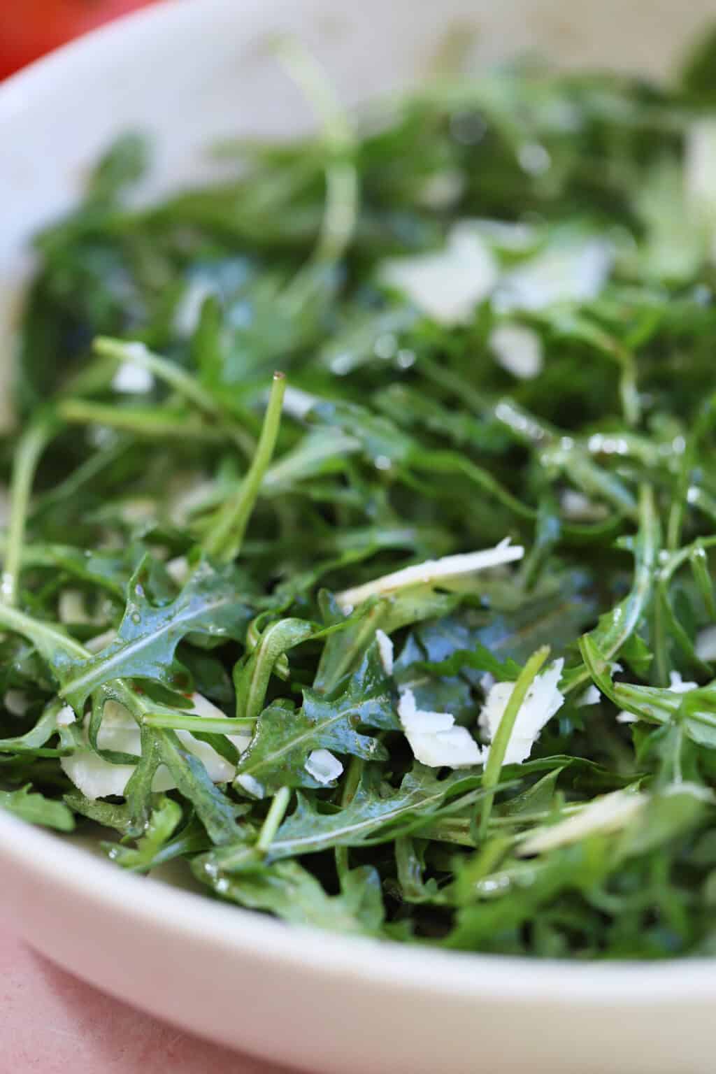2-Minute Rocket Salad with Balsamic and Maple Dressing