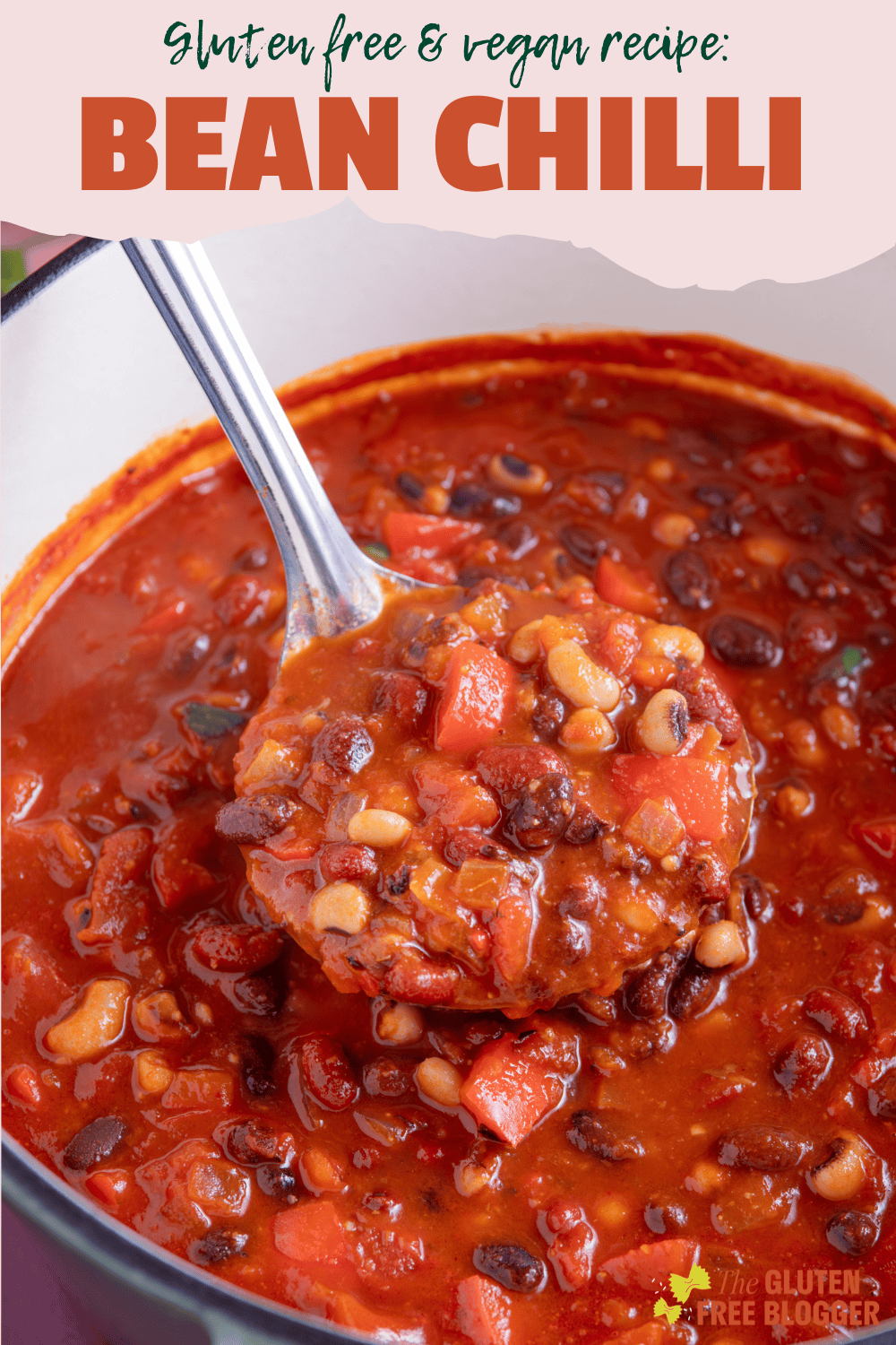 Three Bean Chilli Recipe {Gluten Free and Vegan}