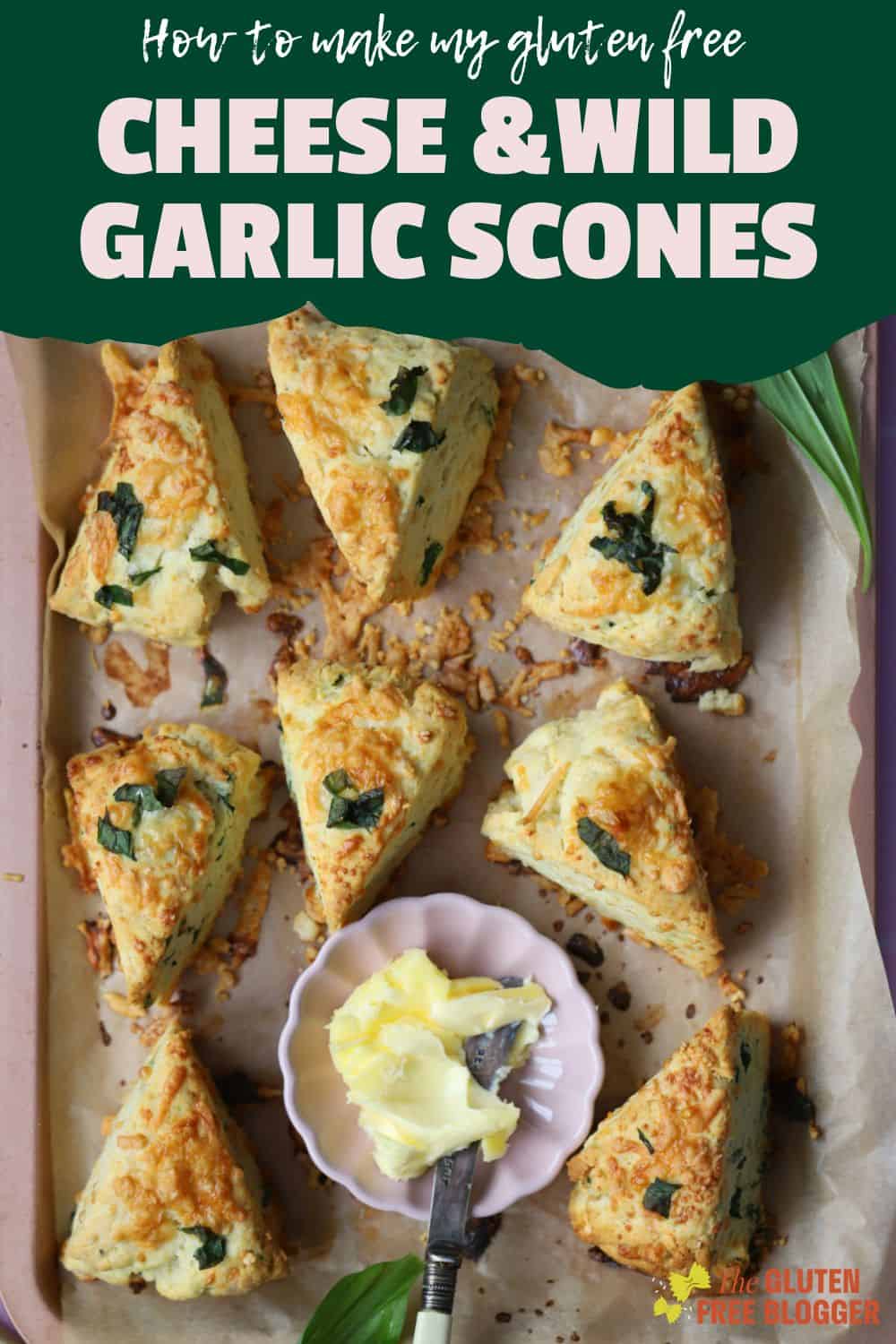 Cheese and Wild Garlic Scones - The Gluten Free Blogger